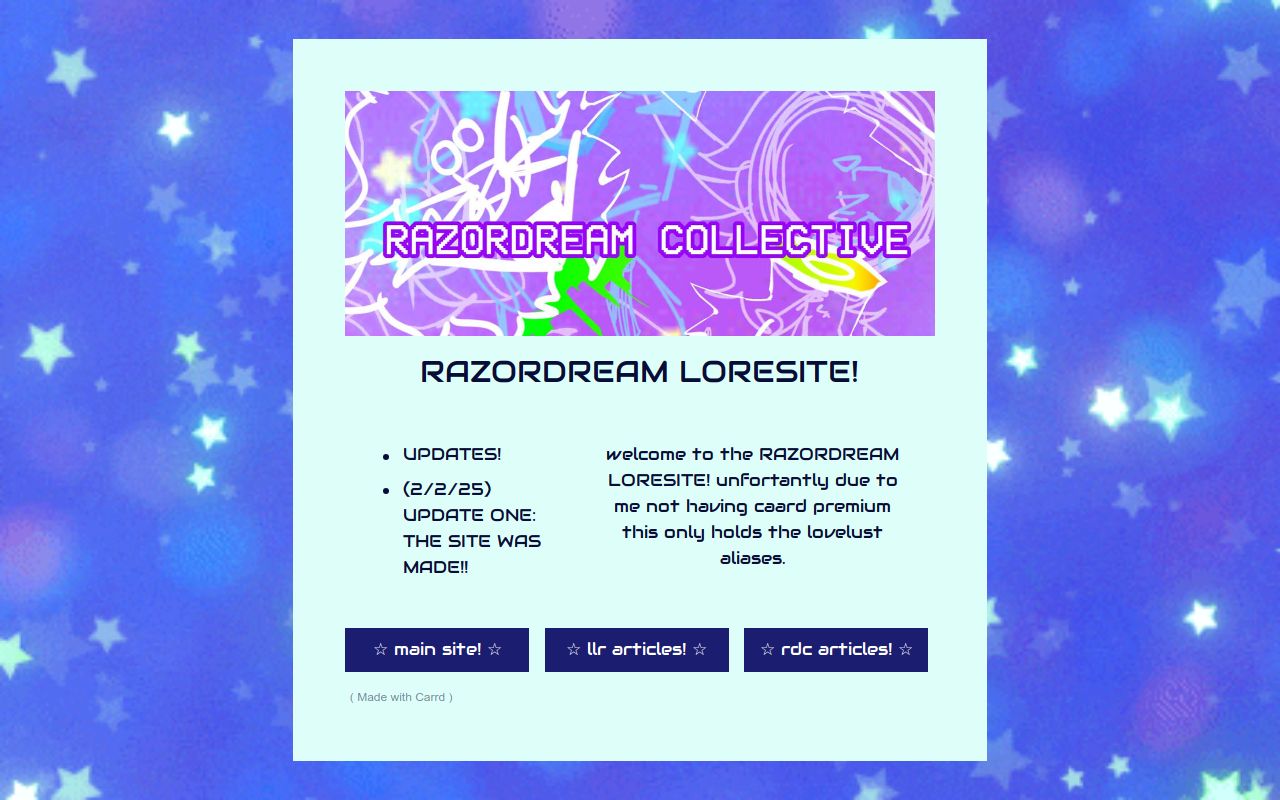 RAZORDREAM LORESITE